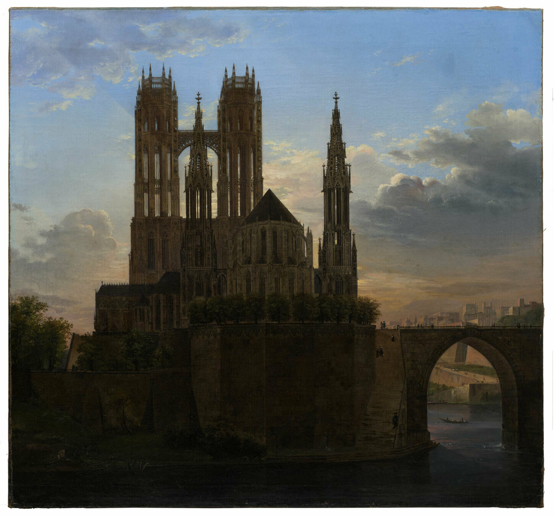Nationalmuseum | View of a Gothic Cathedral﻿ by Johann Theodor…