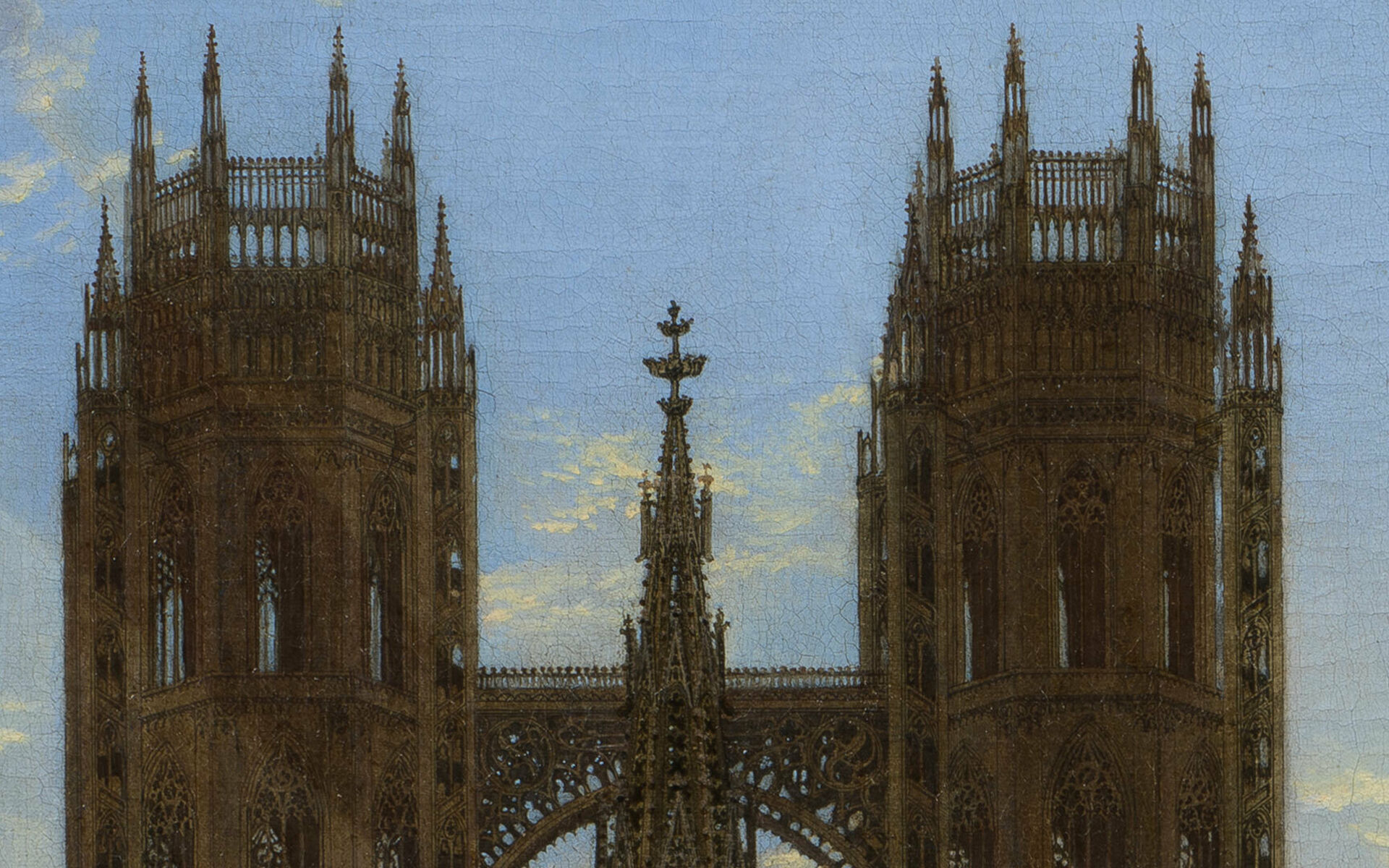 Nationalmuseum | View of a Gothic Cathedral﻿ by Johann Theodor…