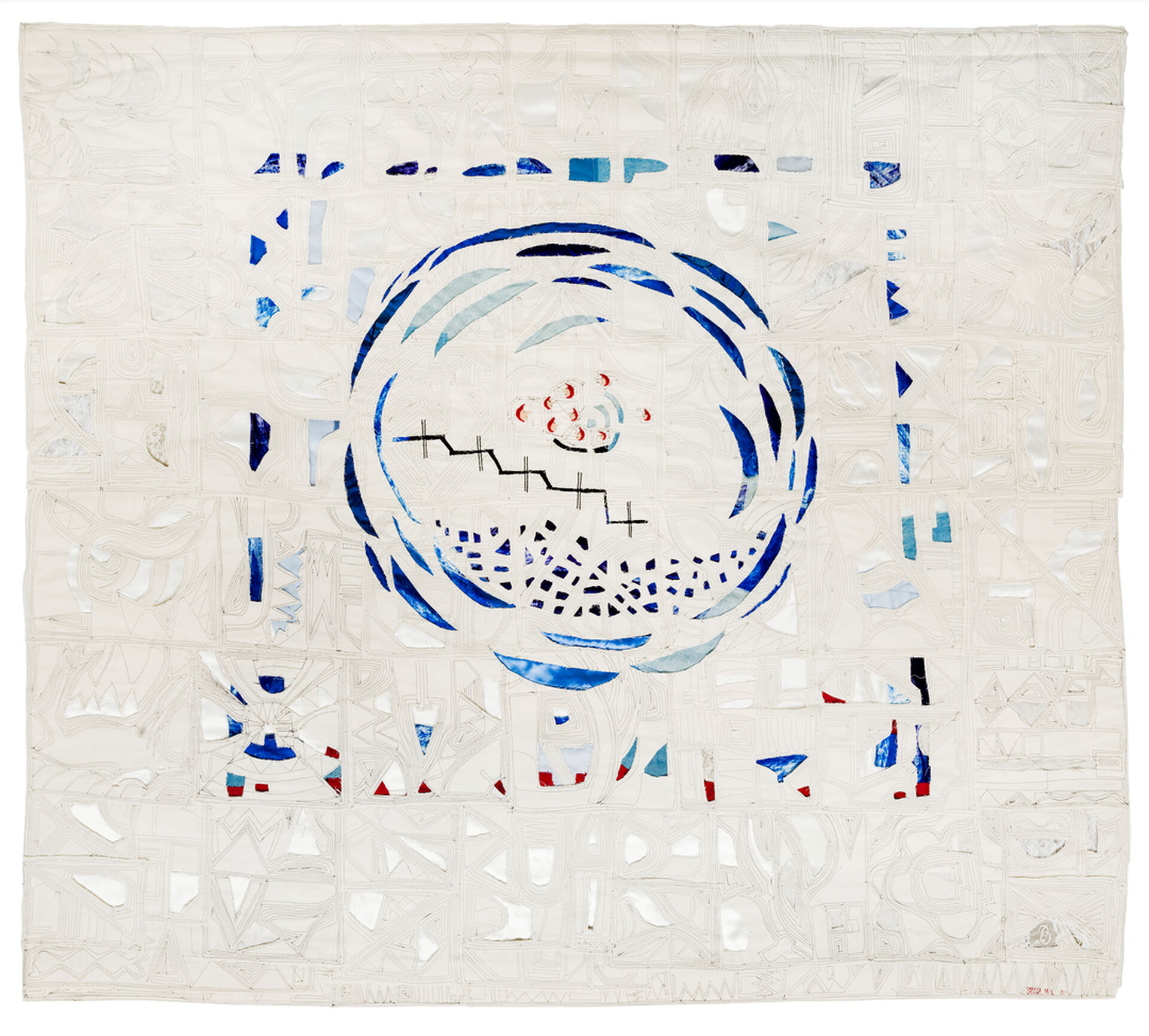 Broderad applikation av Britta Marakatt-Labba | Nationalmuseum