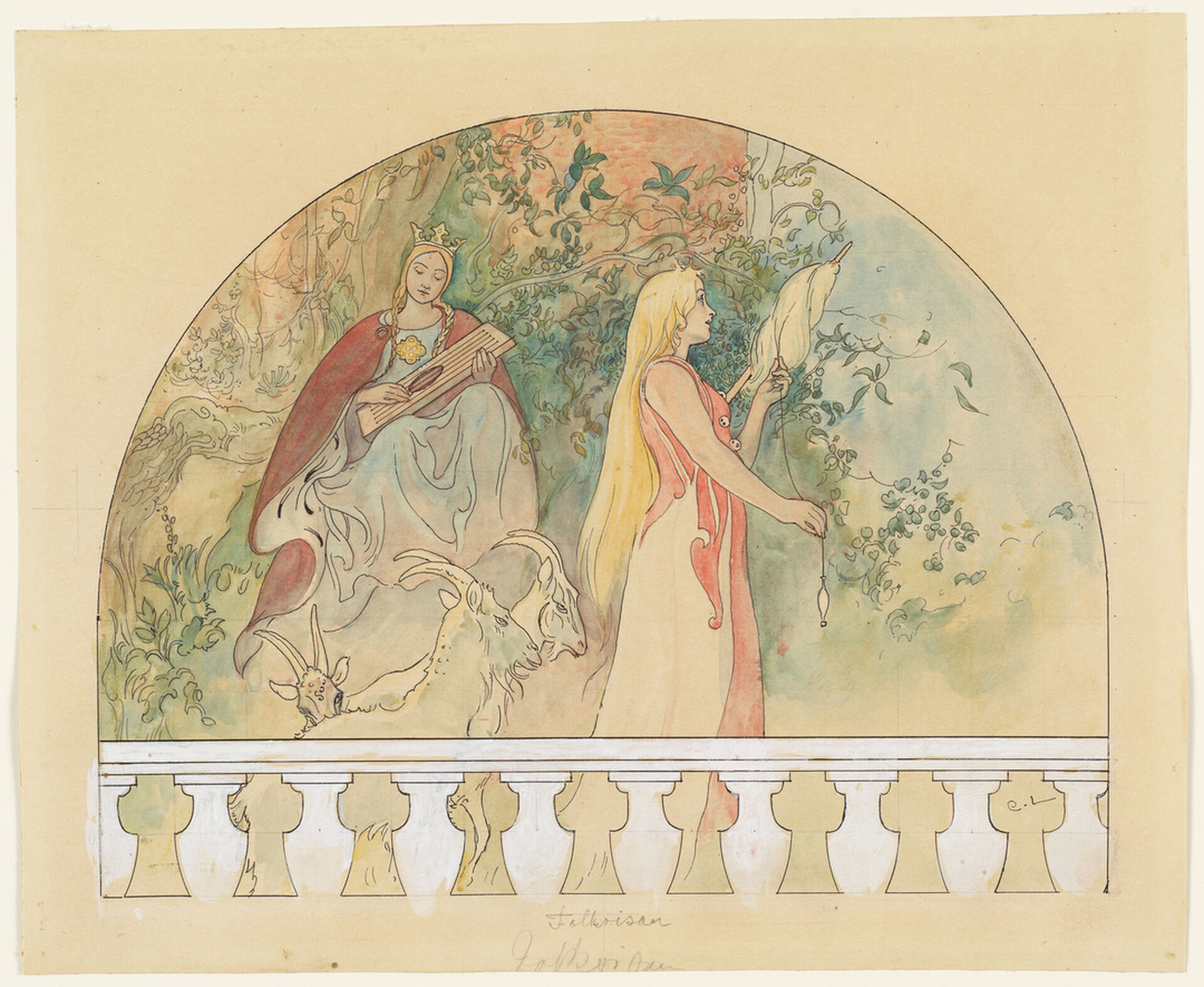 Skisser av Carl Larsson | Nationalmuseum