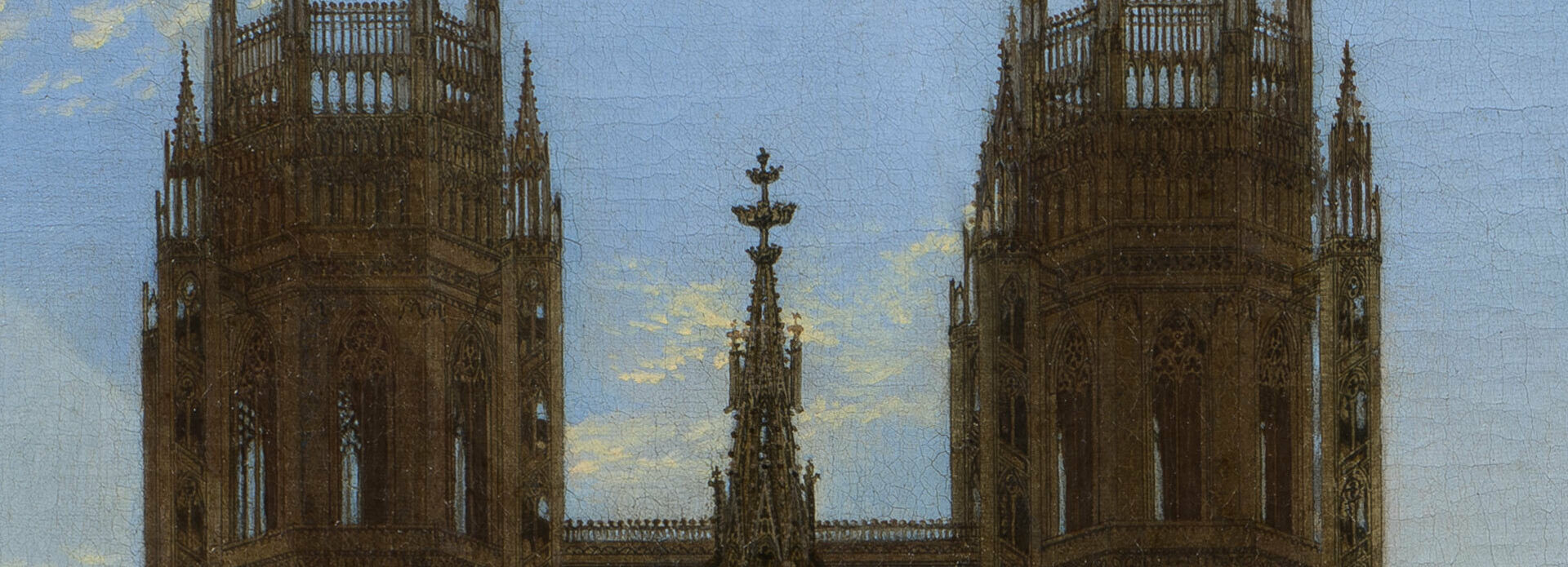 Utsikt över en gotisk katedral av Johann Theodor… | Nationalmuseum